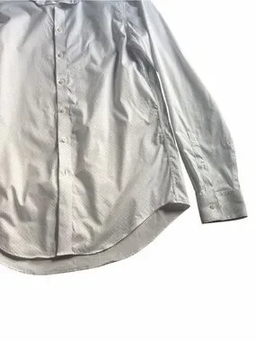 Calvin Klein | Shirts | Calvin Klein Mens Dress Shirt White Micro Dot ...